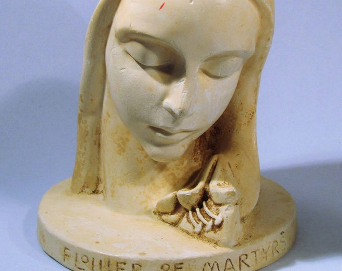 Rare St. Philomena Flower of Martyrs Sculptural Bust Signed Maryknoll ...