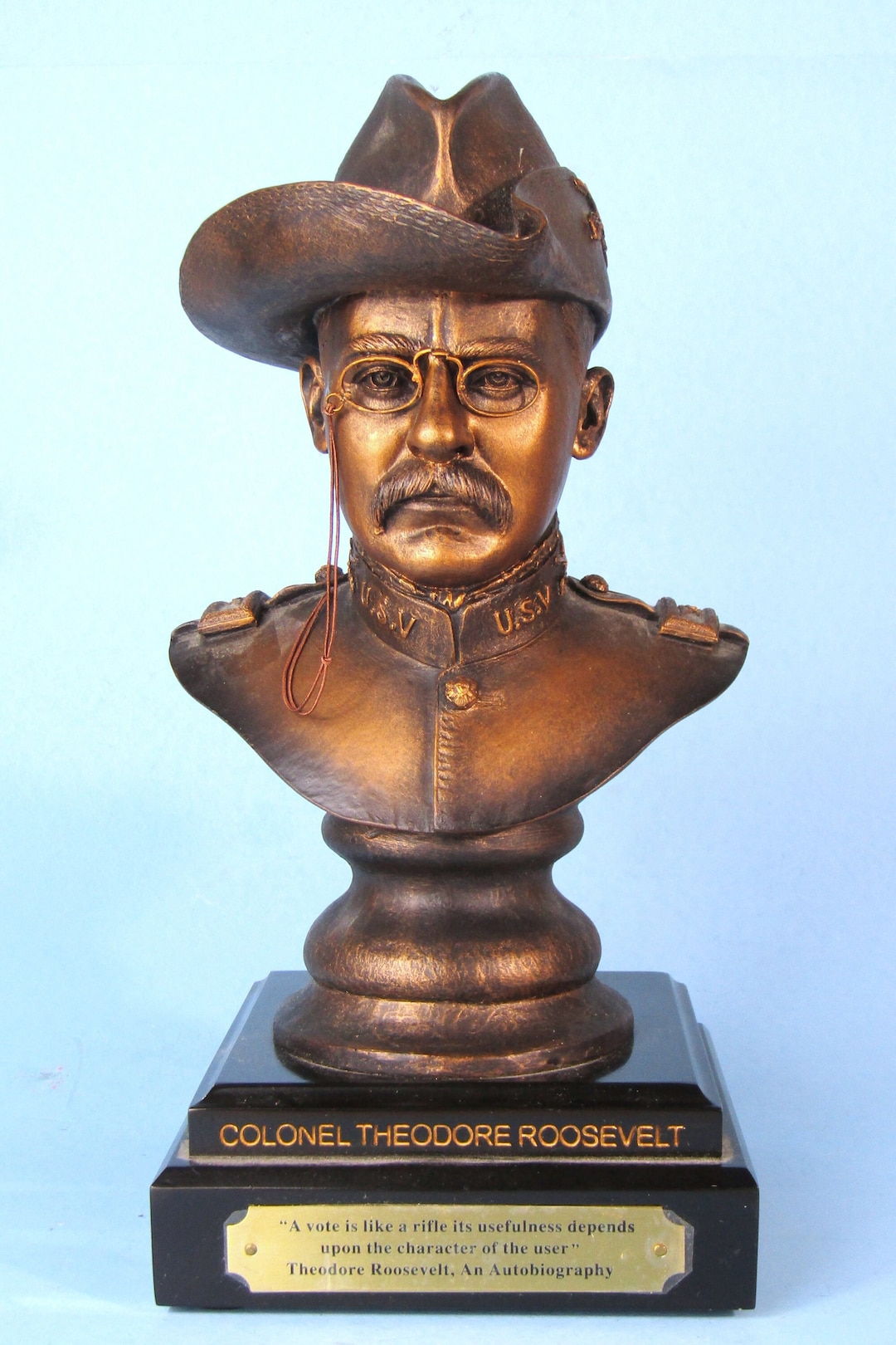 Theodore Teddy Roosevelt Bust Friends of NRA Sponsor Bonded - Etsy