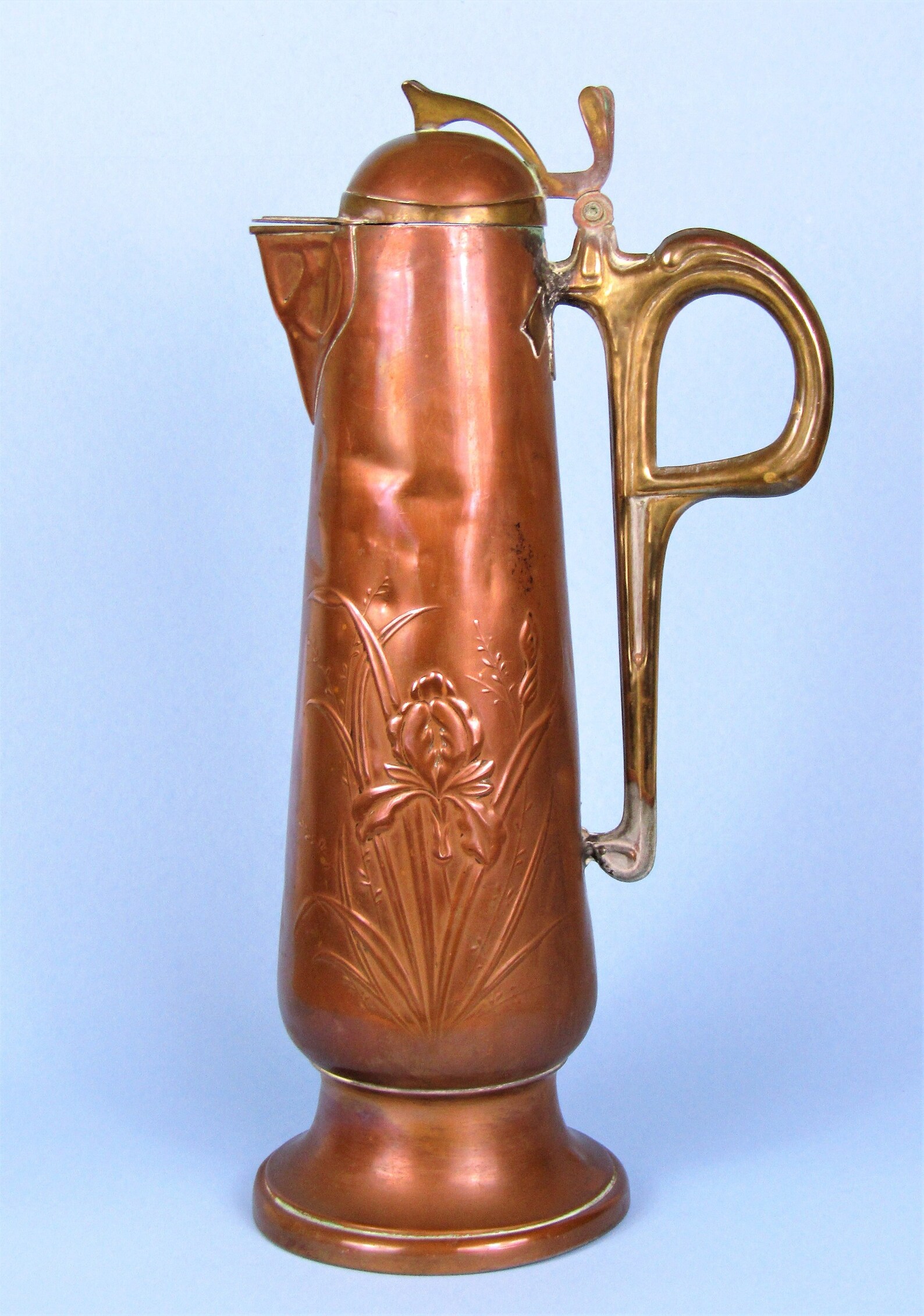 Gebruder Bing Nuremburg Antique Art Nouveau Jugendstil Copper - Etsy