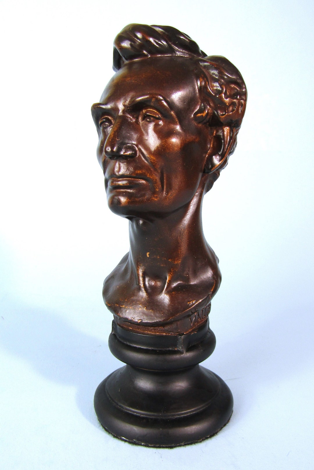 Abraham Lincoln Life Mask Bronzed Bust by Leonard Volk 1860 Vintage ...