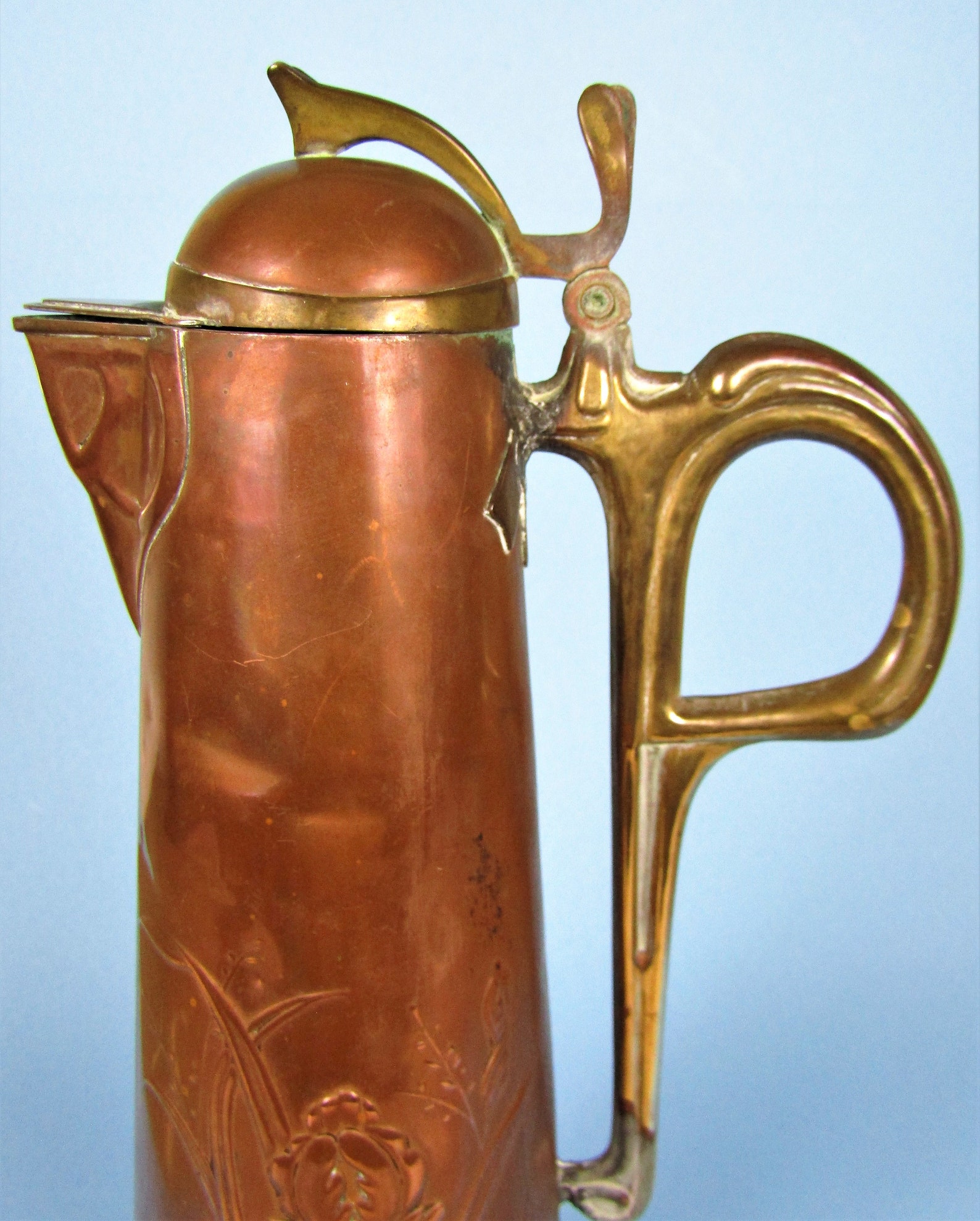 Gebruder Bing Nuremburg Antique Art Nouveau Jugendstil Copper - Etsy