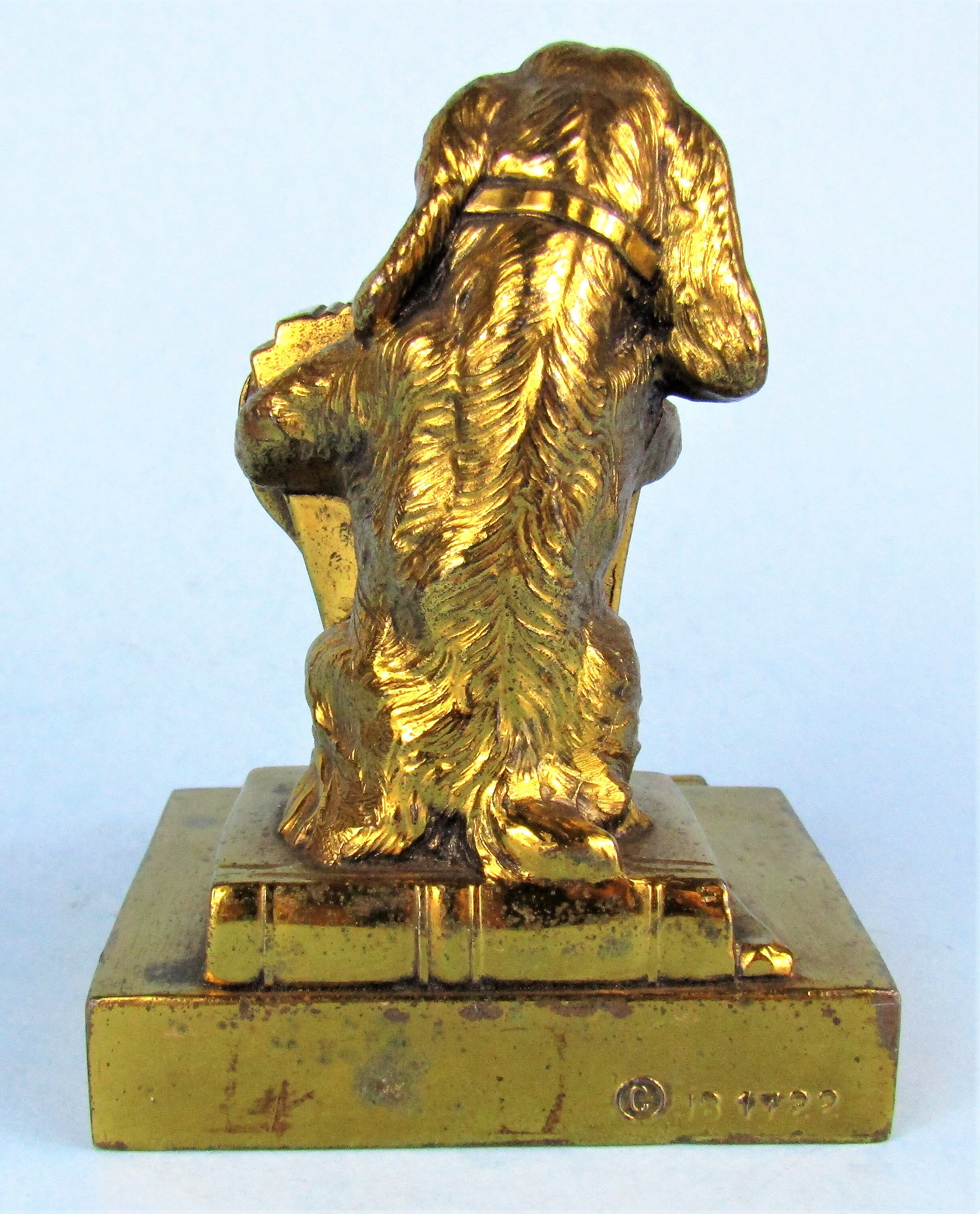 Vintage Jennings Brothers Cocker Spaniel Dog Playing the - Etsy