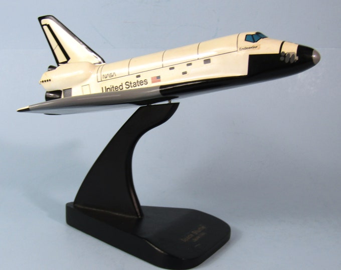 NASA Space Shuttle Endeavor 1/144 Scale Desk Model Wood Replica on ...