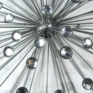 Midcentury Modern Sunburst Starburst Wall Art Sculpture 20 Silvered ...