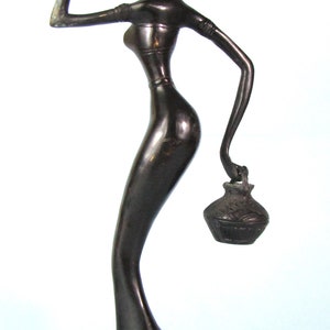 Caribbean Jamaican Woman Bronze Sculpture Curvy Island Woman With ...