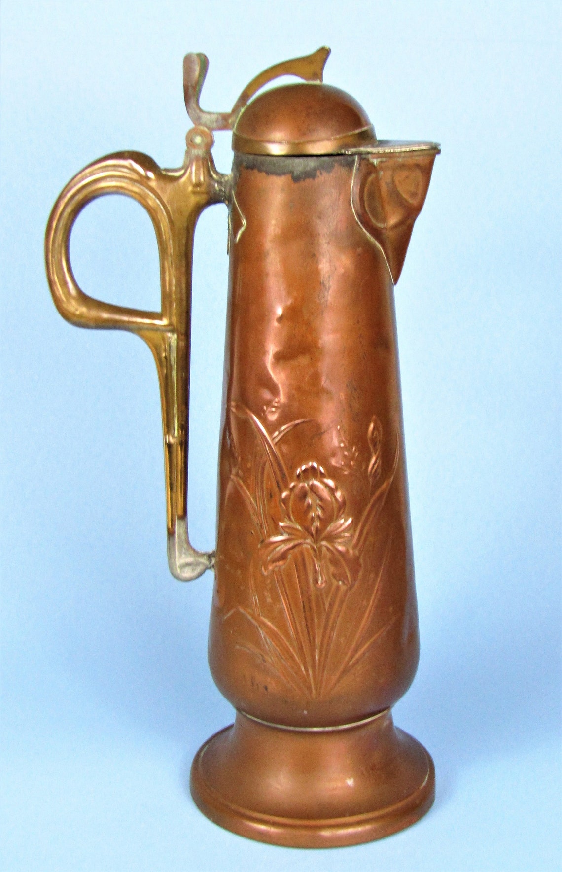 Gebruder Bing Nuremburg Antique Art Nouveau Jugendstil Copper - Etsy