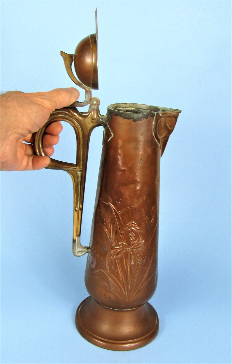 Gebruder Bing Nuremburg Antique Art Nouveau Jugendstil Copper - Etsy