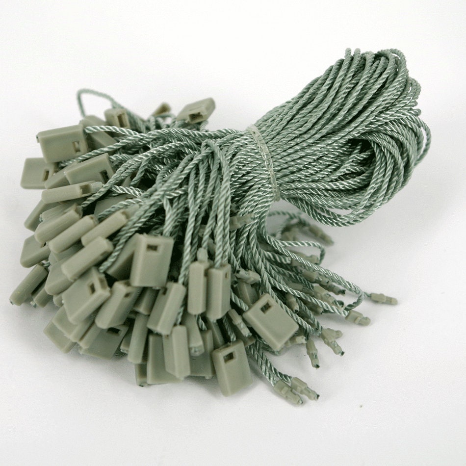 7 Hang Tag Tags Nylon String Snap Lock Pin Loop Fastener - Etsy