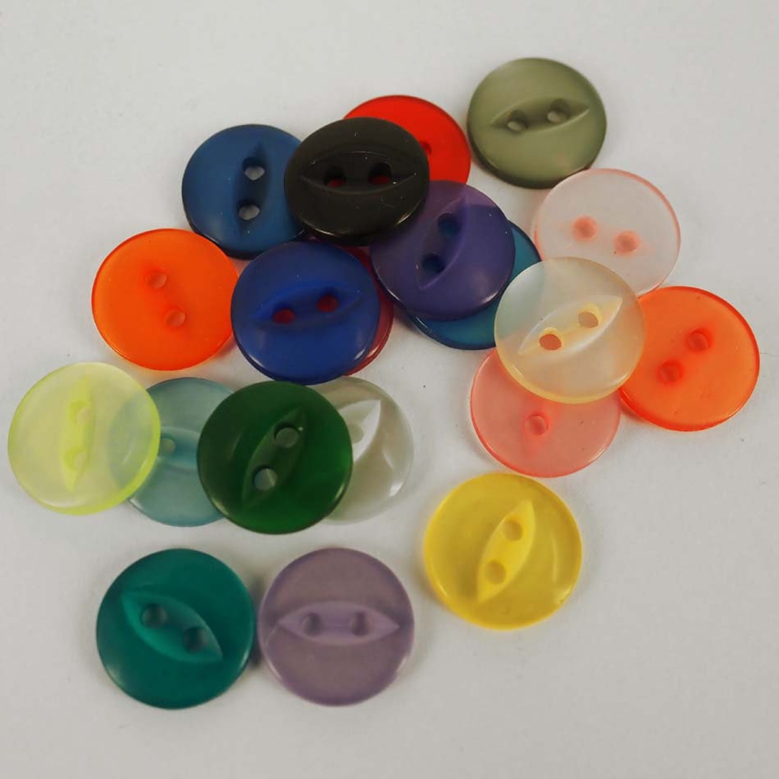 Fish Eye Shirt Buttons, Pearlized Craft Supplies, 11.3mm, 20 Pcs - Etsy