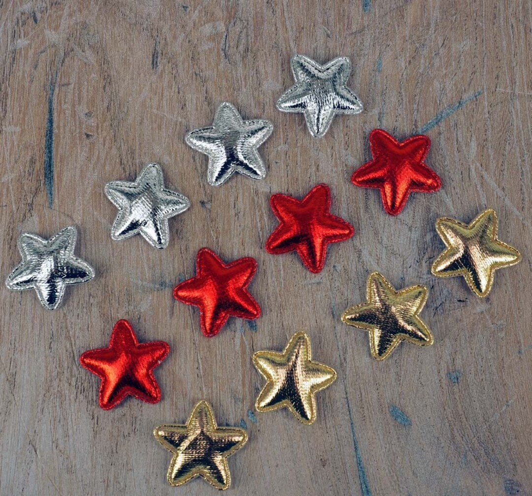 Stars for Cards, Decorations, Ideal for Kids Craft, Xmas, Pk 12, Gold ...