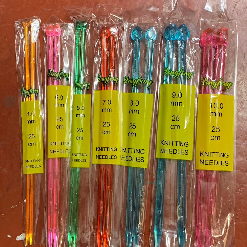 Plastic Knitting Needles - Etsy UK
