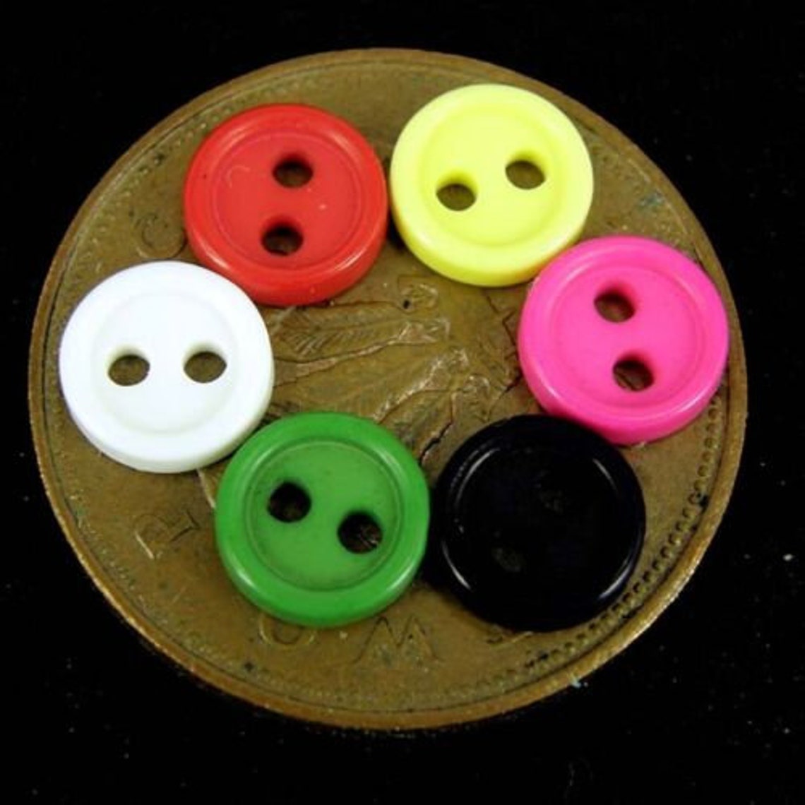 7mm Round Craft Micro Buttons Tiny Small Mini Plastic Dolls | Etsy
