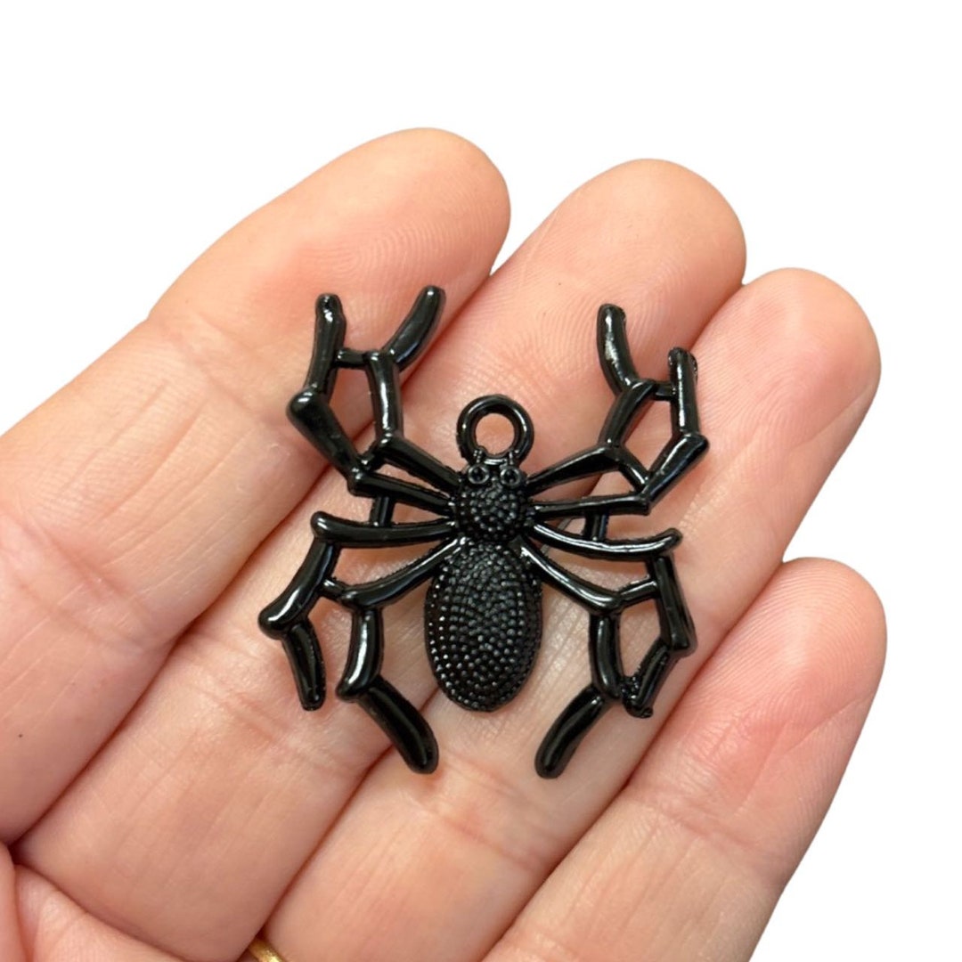 Jewellery Making Charms, Black Spider, Pendants, Goth, Emo, Earring ...