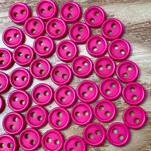 7mm Round Craft Micro Buttons Tiny Small Mini Plastic Dolls Sewing 25 ...