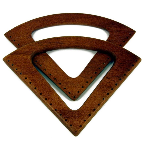 Bag Handles Large Pair of V Shaped Dark Wood Making Bags Craft | Etsy