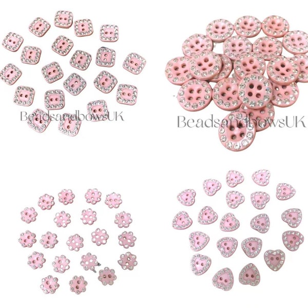 Diamante Buttons - Etsy