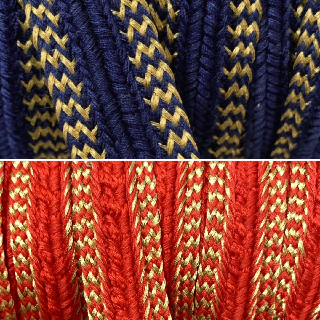 Gimp Braid, Red or Blue Braid Trim for Re Upholstery , 19mm Wide Sold ...