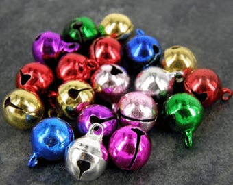 Tiny Bells 100 Pieces 6mm Silver Plated Steel Jewelry Craft Supply ...