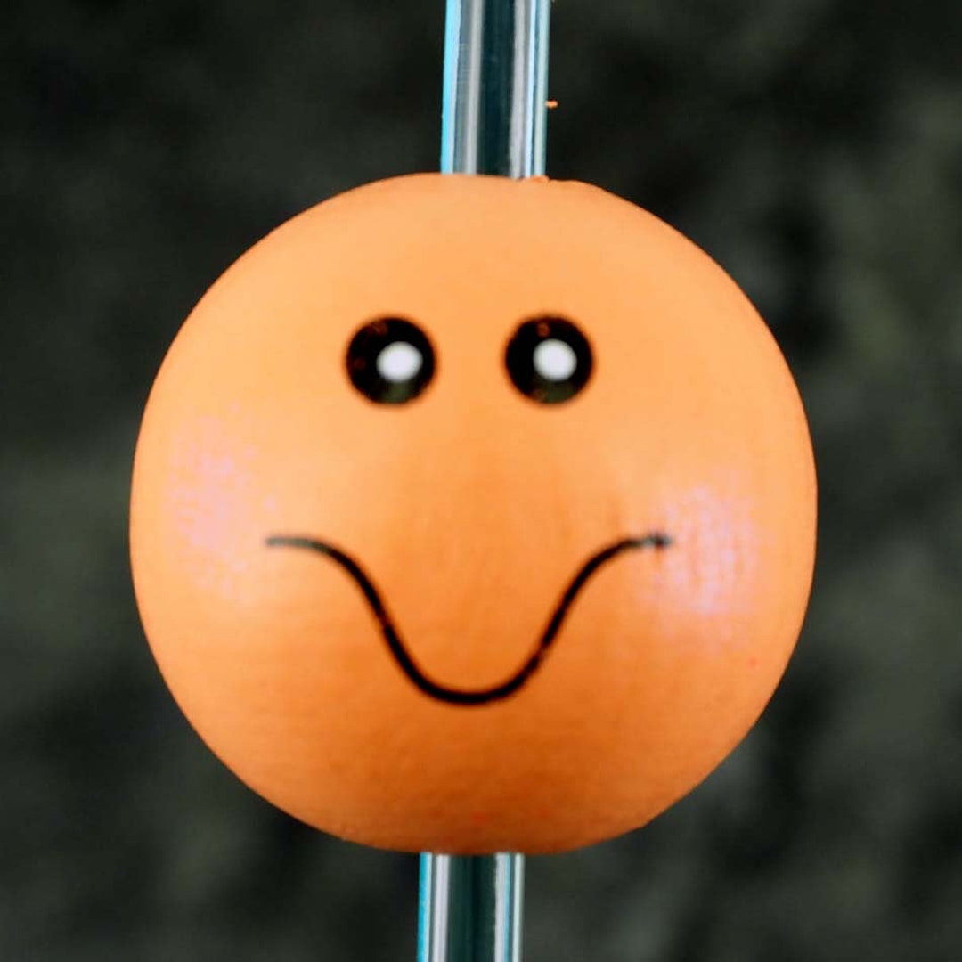 Pack 10 Large Smile Cheeky Face, Wooden Doll Head Cheeky Beads, 28 Mm ...