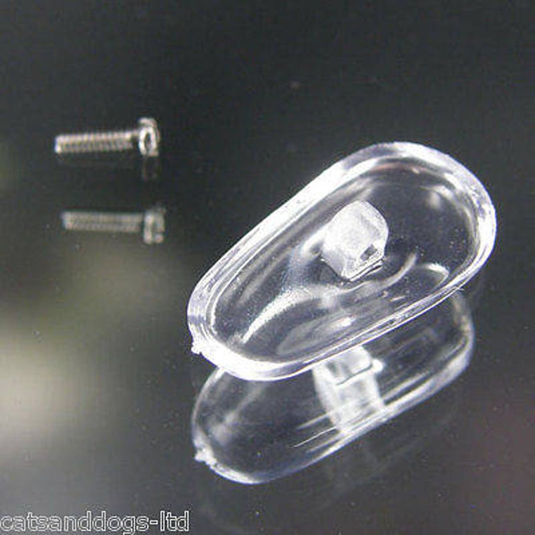 3 Pair of Soft Silicon Screw on Nose Pads 13 Mm Free Postage - Etsy