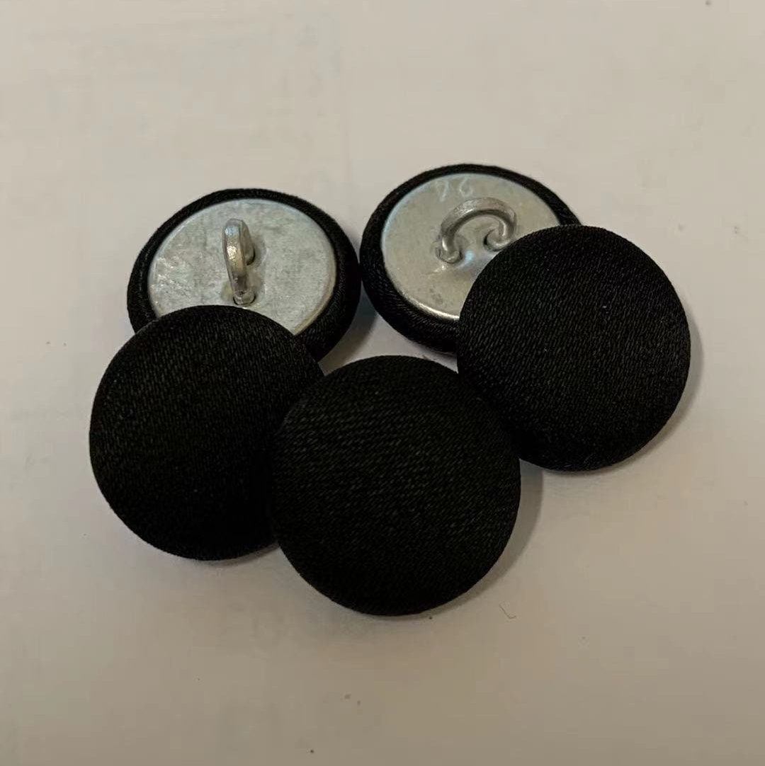 Black Satin Covered Buttons for a Tuxedo Black Tie Formal - Etsy
