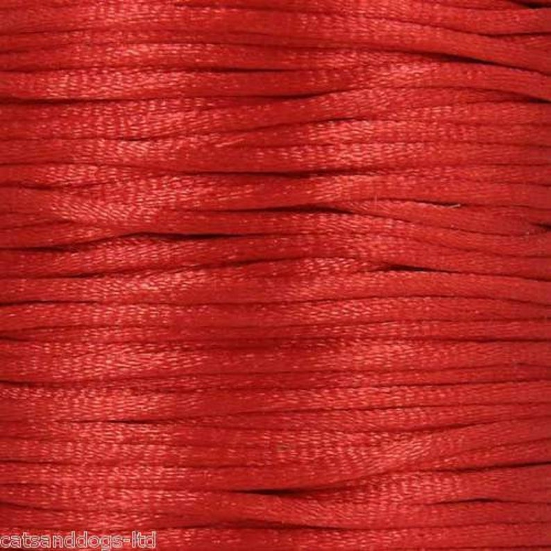 3mm X 30m Roll Satin Rattail Silk Cord Lots of Colours to | Etsy UK