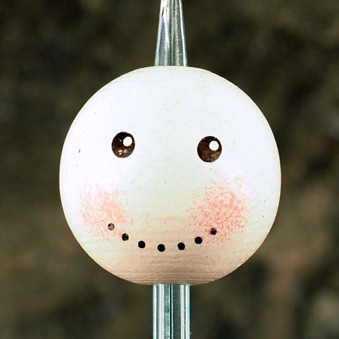 Christmas Snowman Wooden Heads: Craft Doll Faces (25mm, 4mm Hole, 10 ...