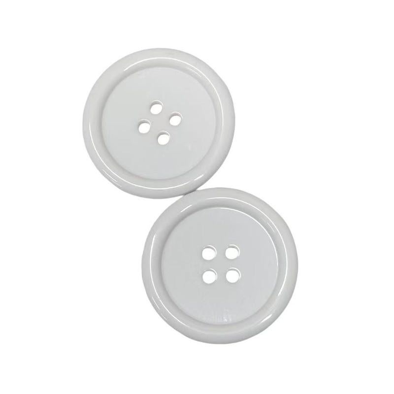 White Buttons - Etsy