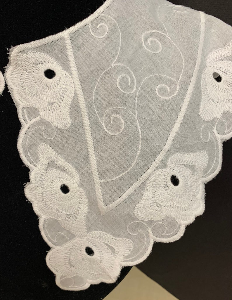 Quaker Style Large Lace Collar New Season Style Sewn on - Etsy