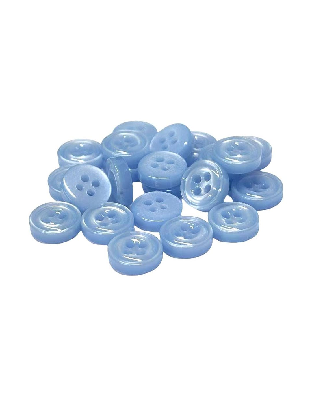 Baby Blue Buttons: 11mm 4-hole Sewing Closures, Set of 20 - Etsy