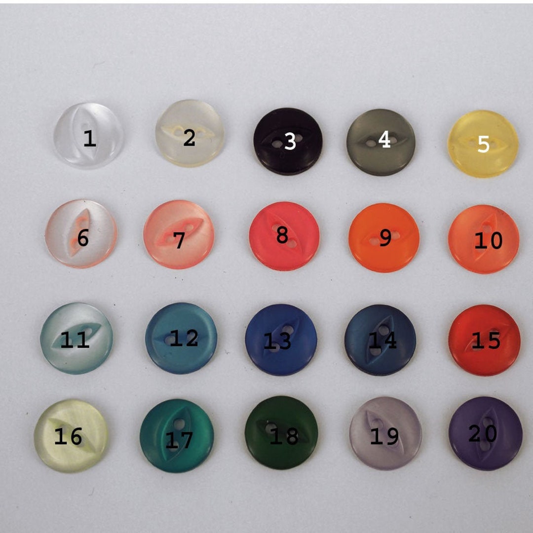 Fish Eye Buttons, Crafts Card Making, Sewing and Craft, 20 Pcs per ...
