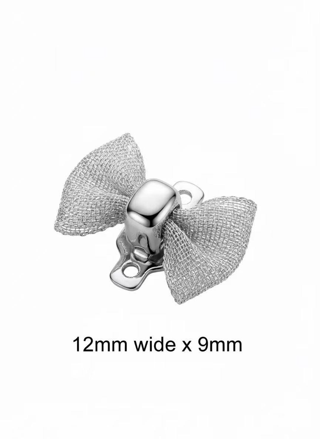 Mesh Wire Bow Connectors Spacer Beads Pack of 100 Jewellery Making ...