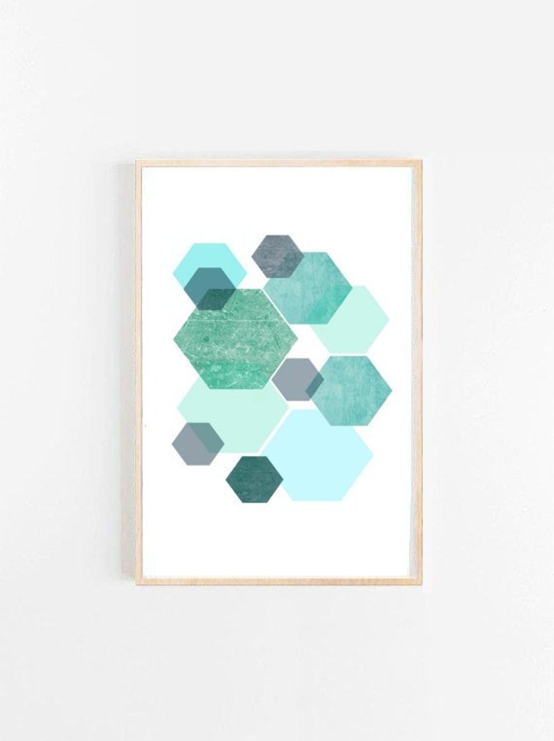 Geometric Print Instant Download Printable Art Geometric | Etsy