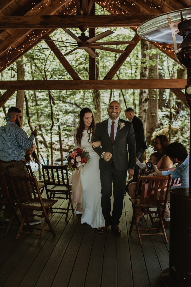 Wedding Crop Top, 2 Piece Wedding Separates, Lace Wedding Top With ...