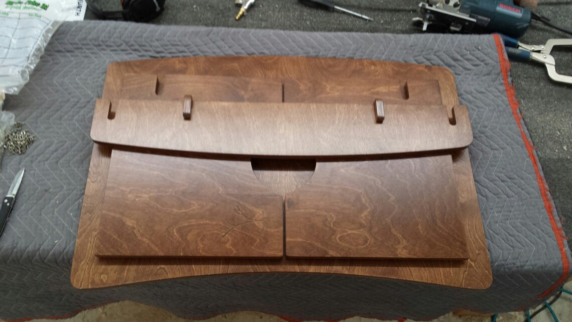 Custom Collapsible LAP Desk Table by Birdtree Made of Baltic Birch ...