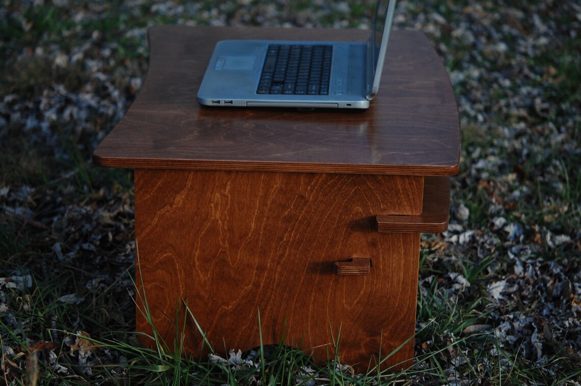 Custom Collapsible LAP Desk Table by Birdtree Made of Baltic Birch ...