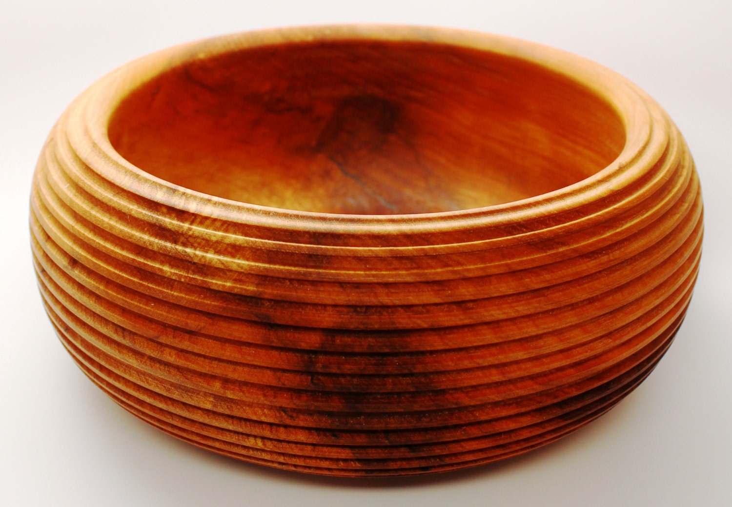 Spalted Sycamore Grooved Bowl - Etsy