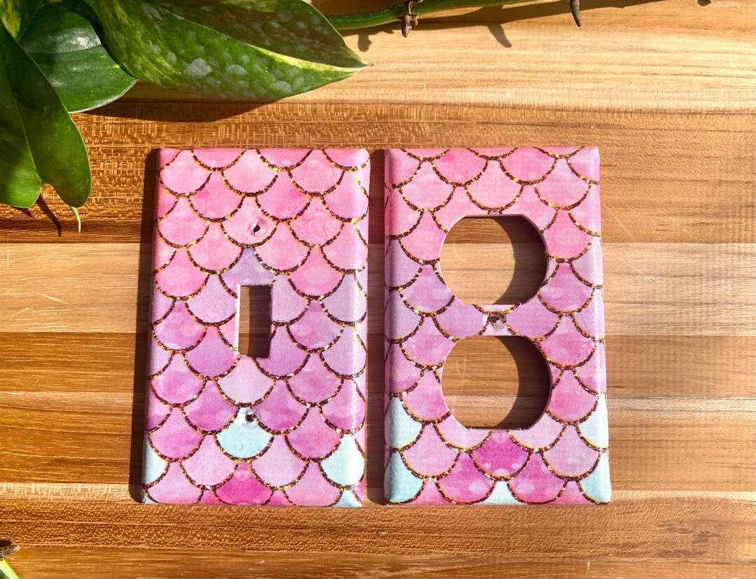 Mermaid Scales Light Switch Plate Cover Mermaid Home Decor Mermaid ...
