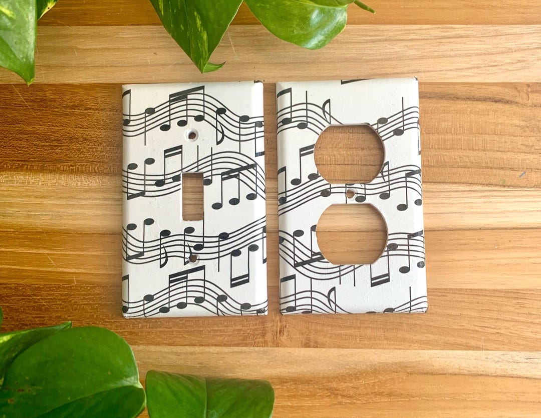 Musical Notes Light Switch Plate Cover Music Home Decor Music Room ...