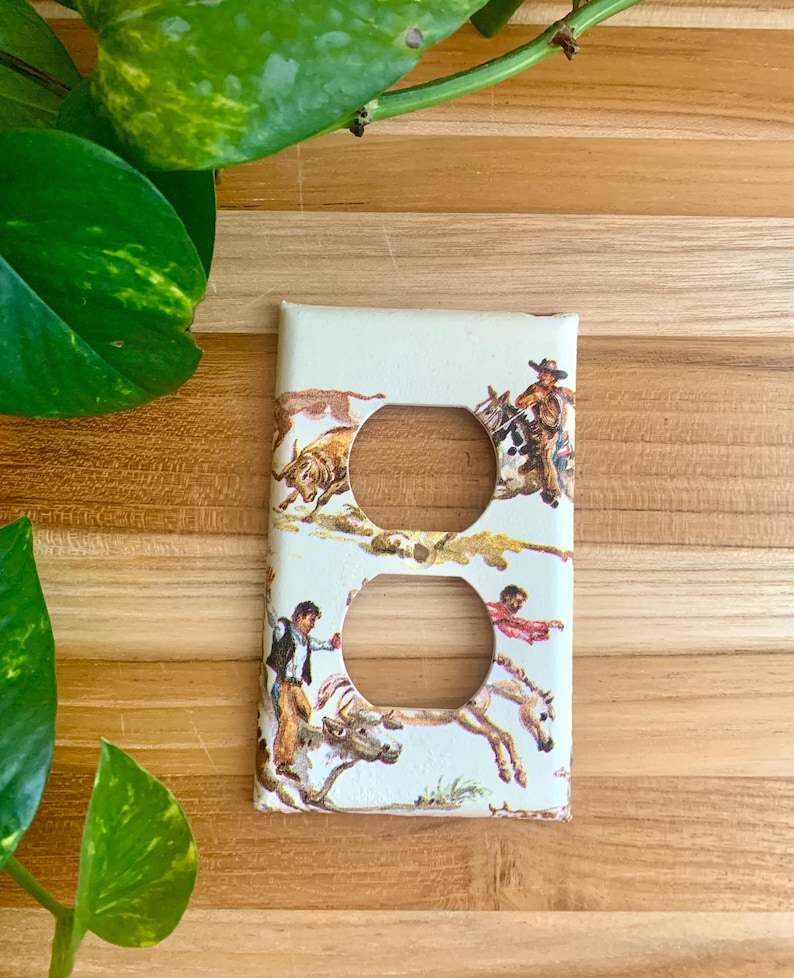 Western Country Light Switch Plate Home Decor Homeowner Gift Horseback ...