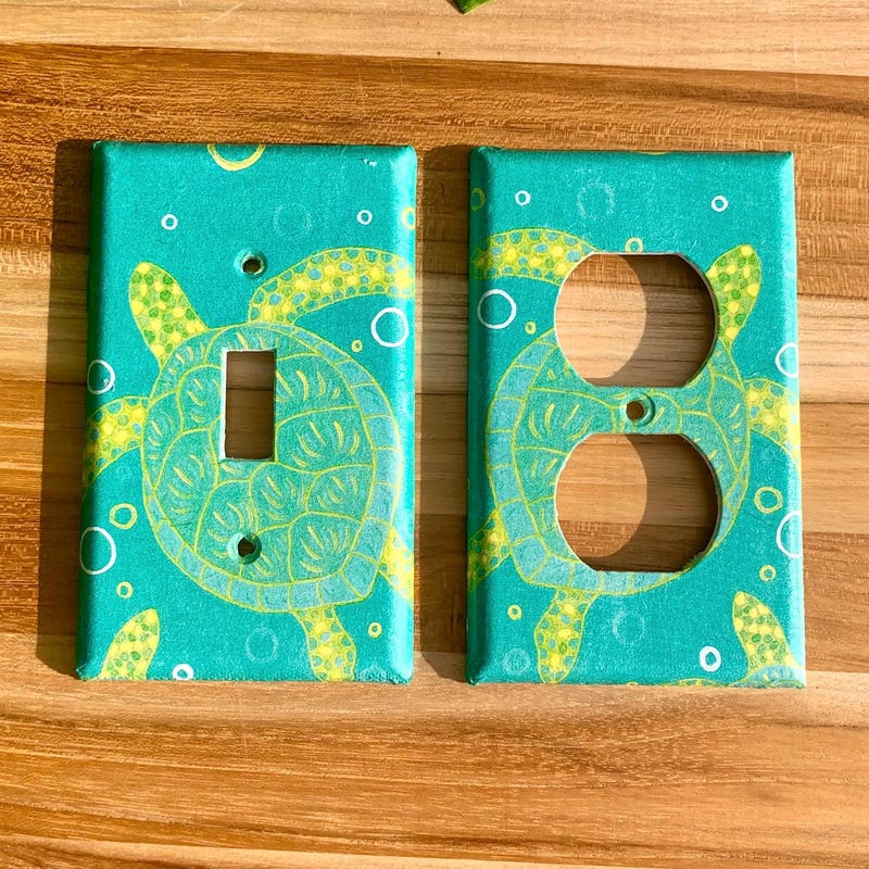 Sea Turtle Light Switch Cover - Etsy