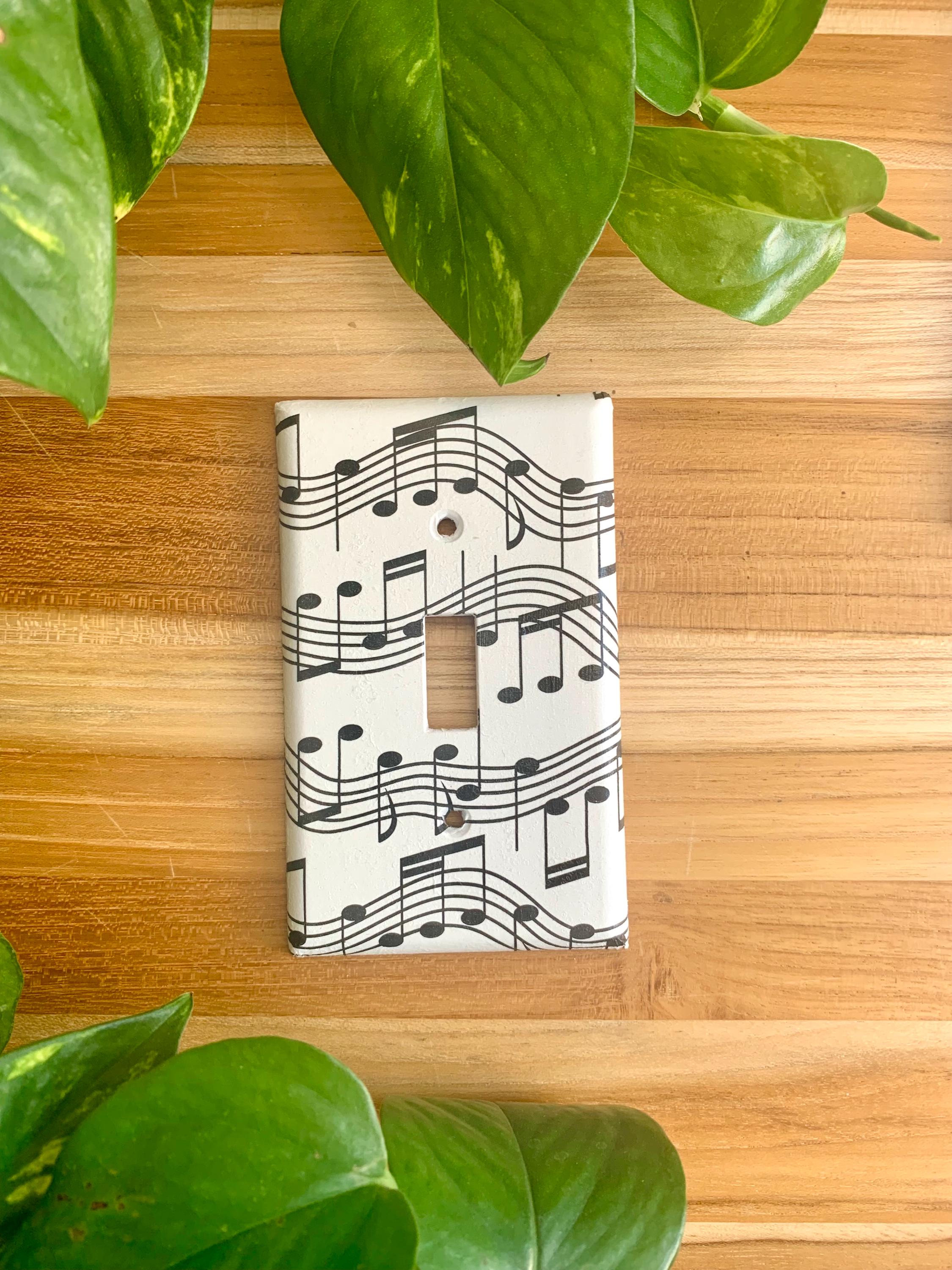 Musical Notes Light Switch Plate Cover Music Home Decor Music Room ...