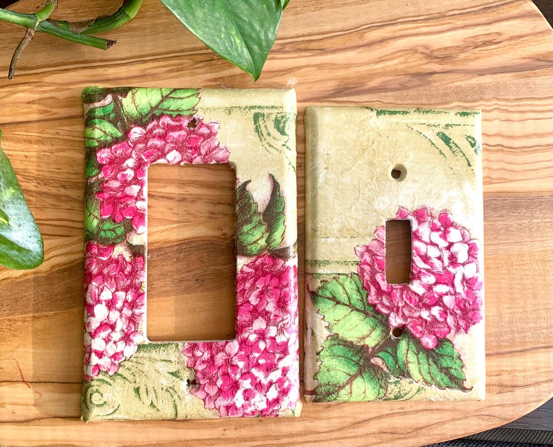 Floral Light Switch Plate Home Decor Homeowner Gift Floral Decor Flower ...