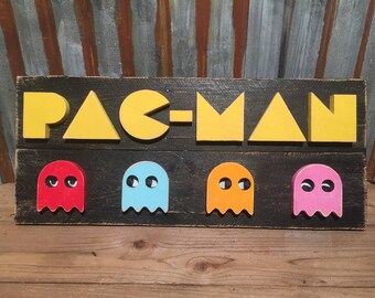 Pac man sign | Etsy