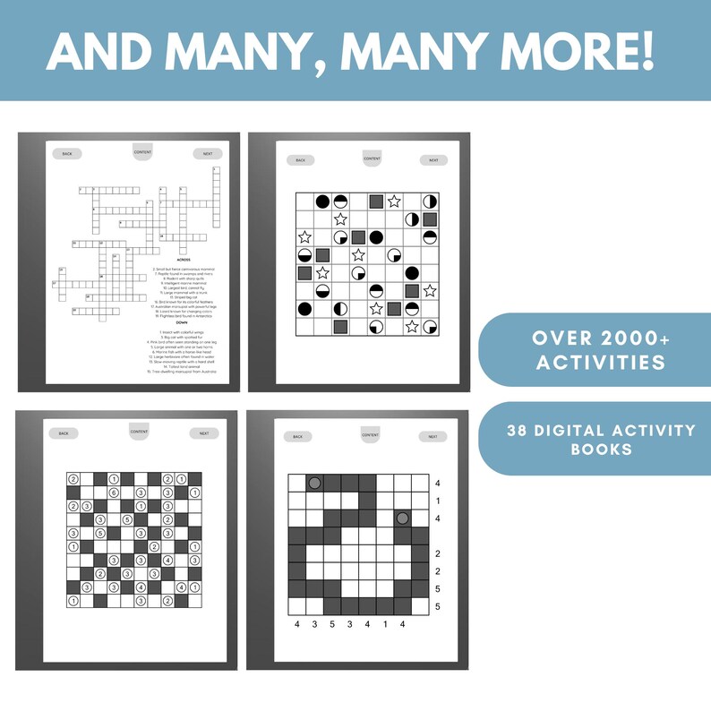 Kindle Scribe Colorsoft Puzzle and Games Megabundle for 2000 ...