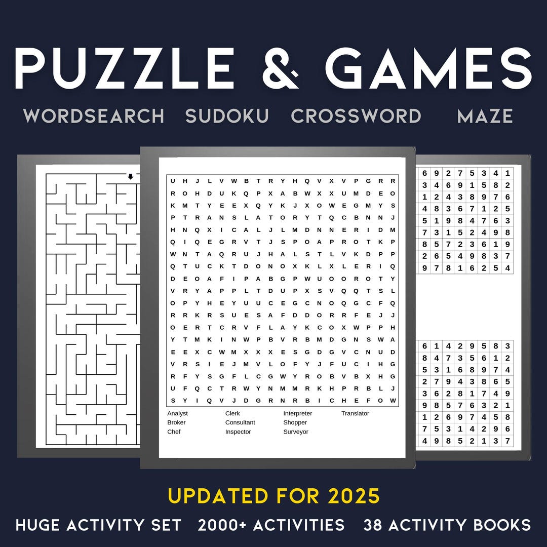 Puzzle Games for Kindle Scribe, Remarkable 2 Paper Pro, Supernote, Onyx ...