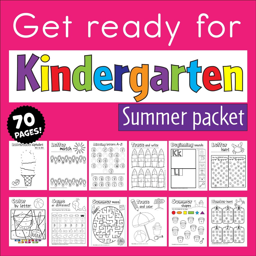 Preschool Summer Workbook | Pre-k Summer Review | Preschool Homeschool ...