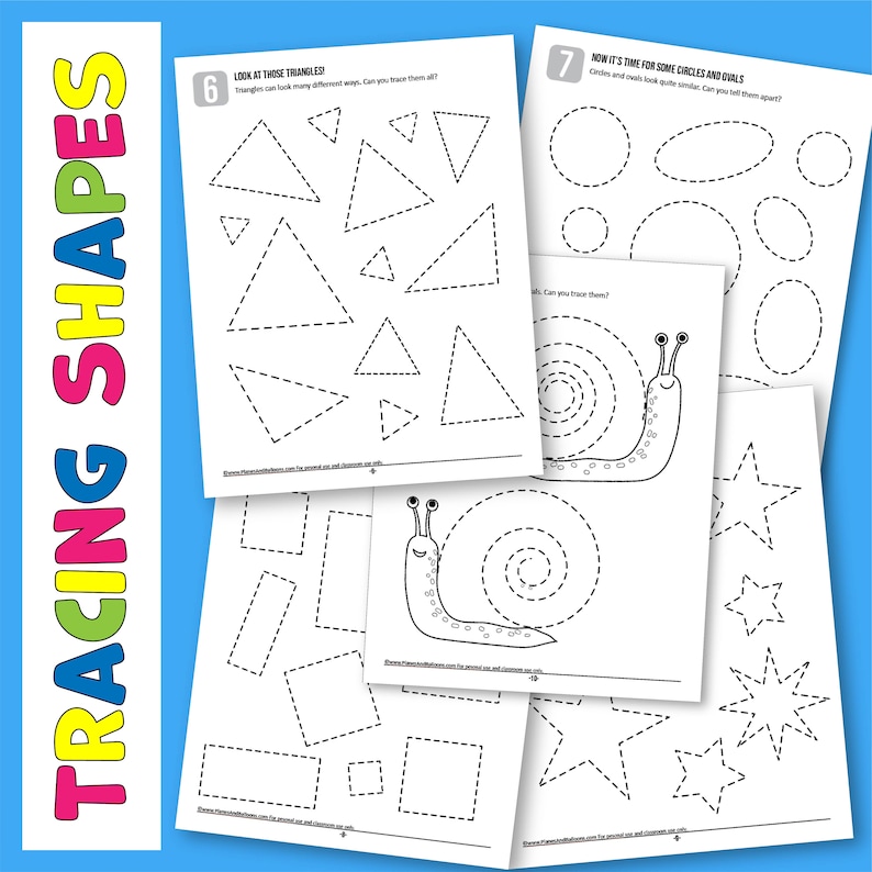Preschool Tracing Worksheets | Tracing Pictures and Lines Activities ...