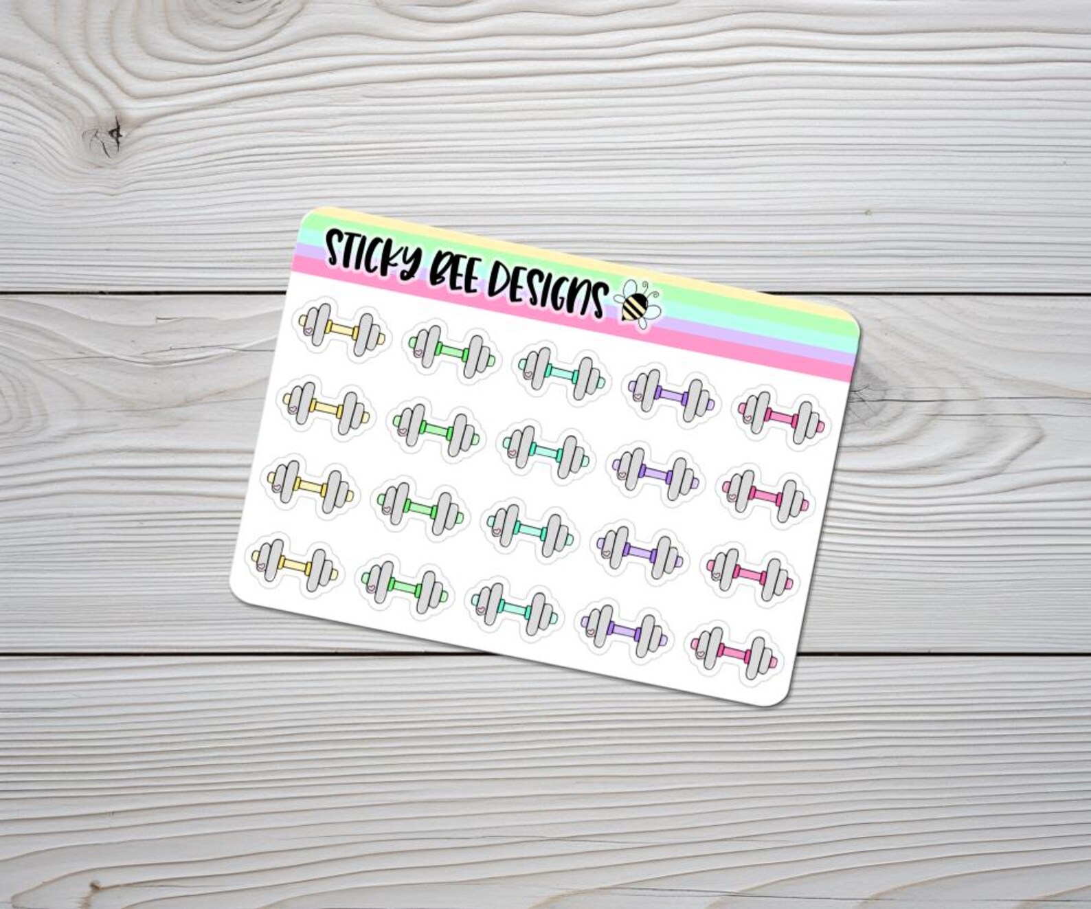 Mini Sheet, 20 Dumbbell Icon Planner Stickers, Stickers for Planning ...