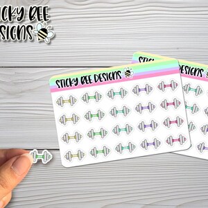 Mini Sheet, 20 Dumbbell Icon Planner Stickers, Stickers for Planning ...